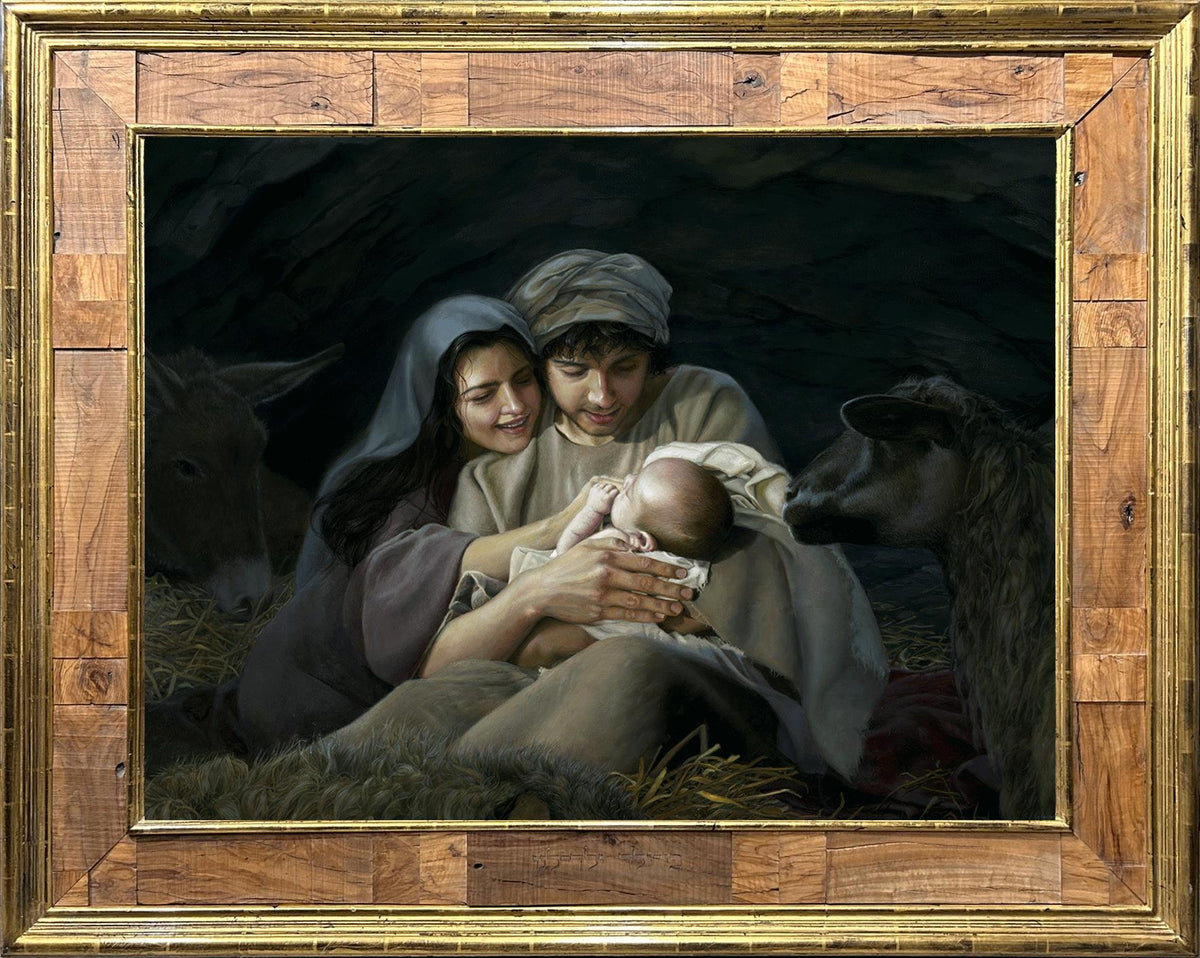 Silent Night Original Art by Liz Lemon Swindle featuring Mary, Joseph ...